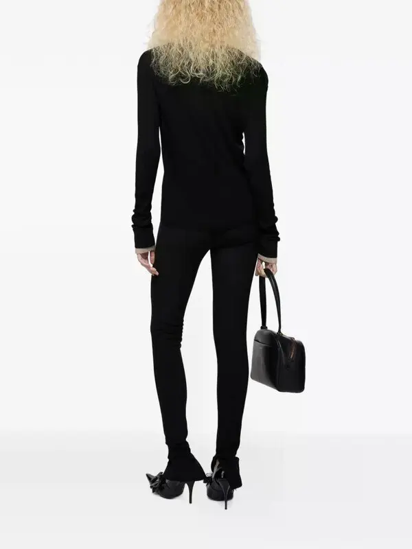 Acne Studios Layered Button-up Cardigan In Fine Silk-wool