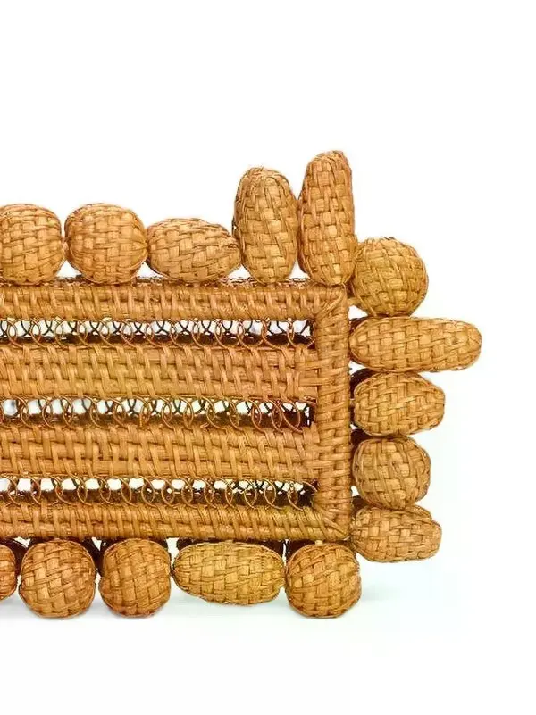 Cult Gaia Akira Woven Clutch Bag