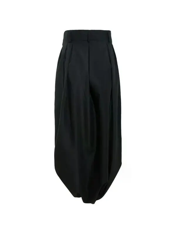 Comme Des Garçons Pleated Balloon Midi Skirt