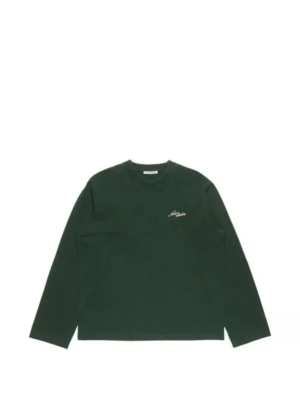 Acne Studios Embroidered Logo Crewneck T-shirt