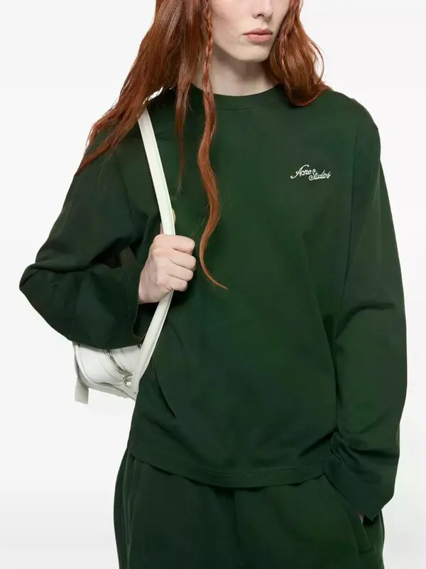 Acne Studios Embroidered Logo Crewneck T-shirt