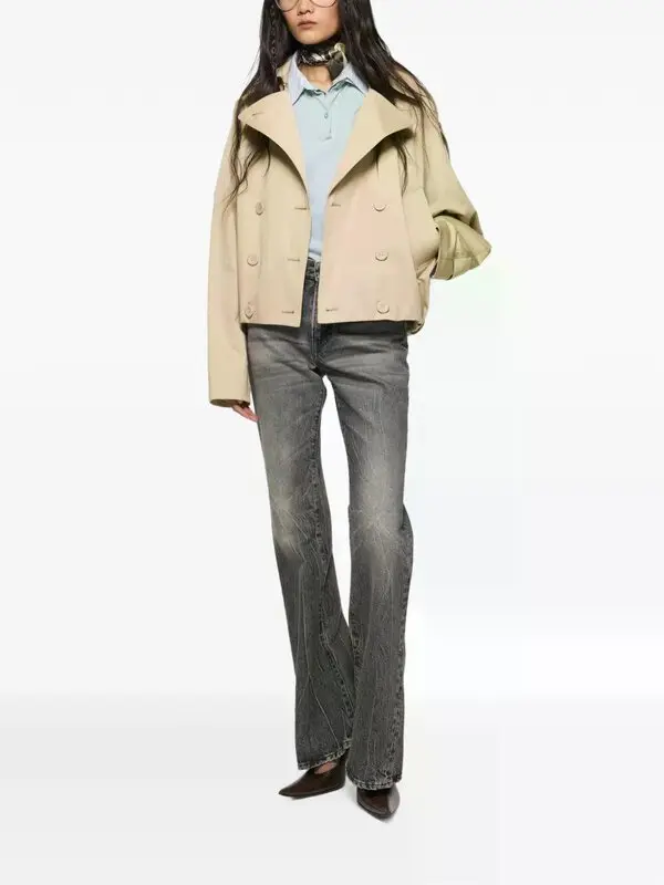 Acne Studios Cotton Twill Short Trench Coat