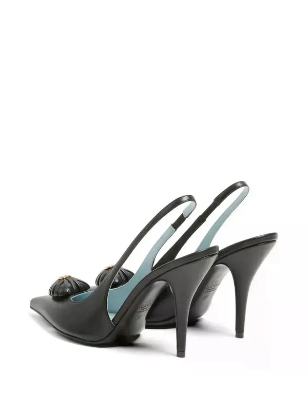 Valentino Garavani Kidskin Slingback Pumps - Black