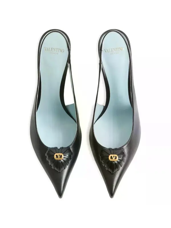 Valentino Garavani Kidskin Slingback Pumps - Black
