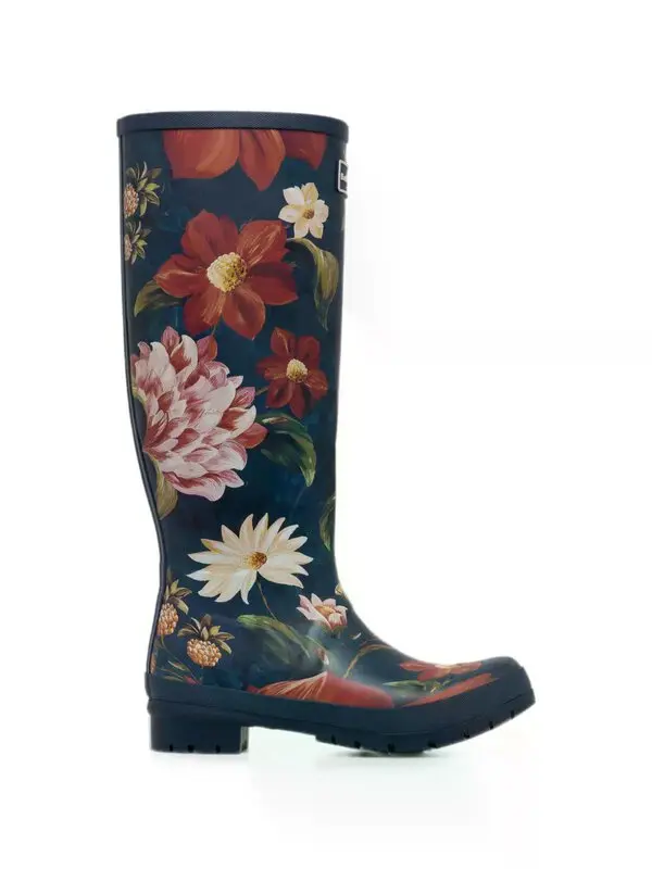 Barbour X Farm Rio Floral Print Rain Boots