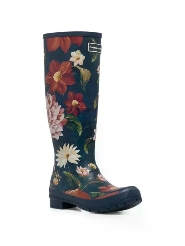 Barbour X Farm Rio Floral Print Rain Boots