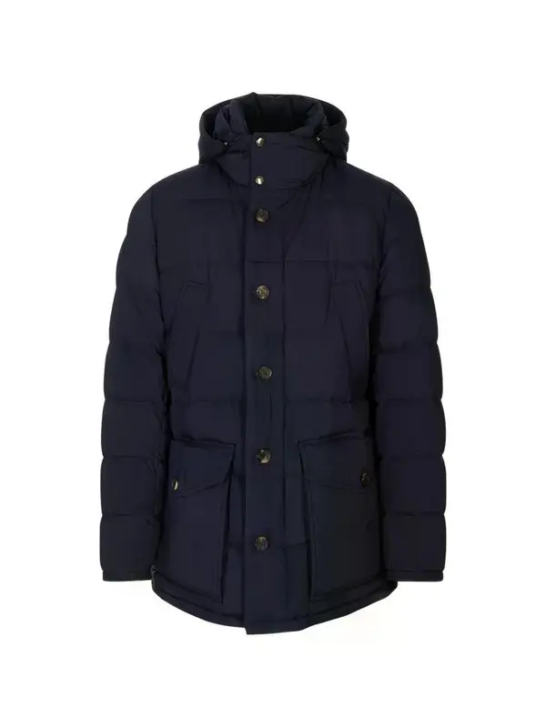Kiton Quilted Hooded Jacket