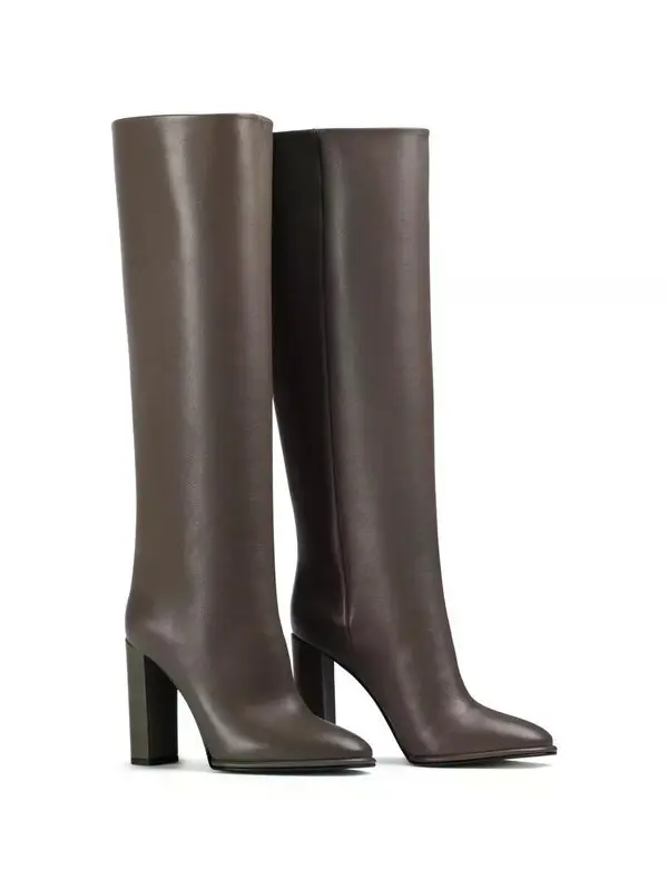 LE SILLA Elsa Leather Boots - Brown