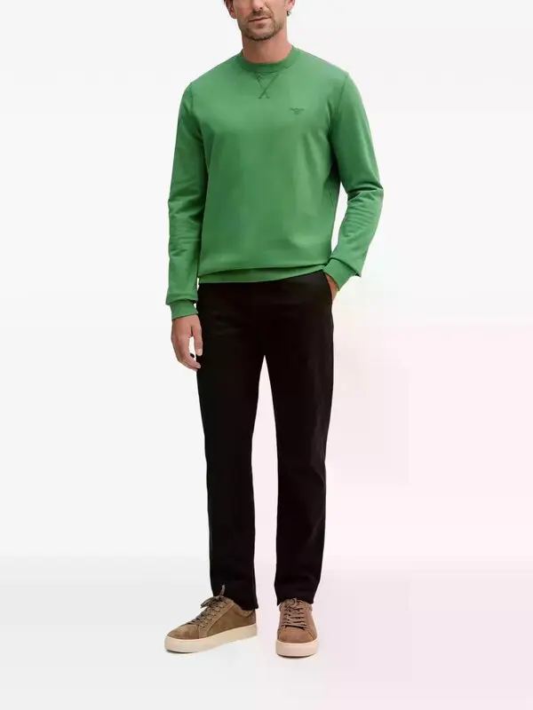Barbour Crew-neck Sweatshirt With Embroidered Logo