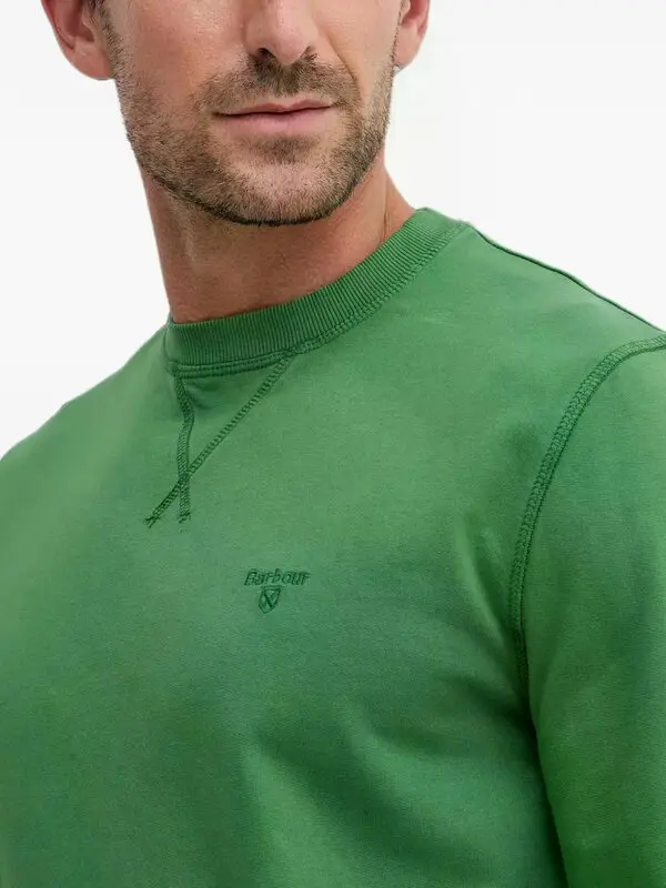 Barbour Crew-neck Sweatshirt With Embroidered Logo