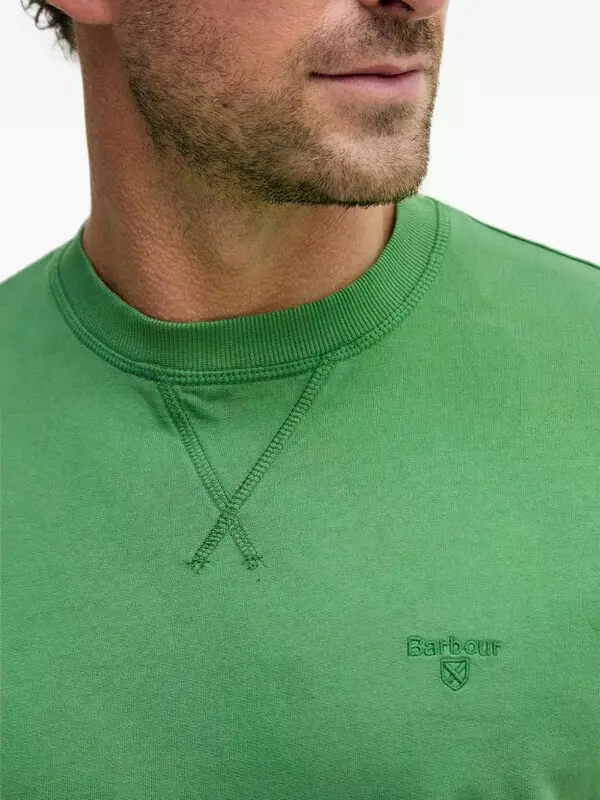 Barbour Crew-neck Sweatshirt With Embroidered Logo
