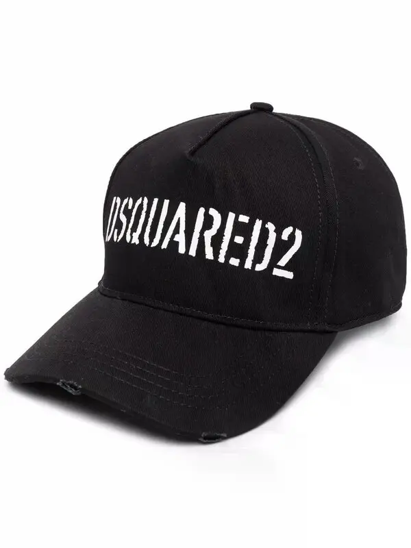 Dsquared2 Embroidered Logo Cap - Black
