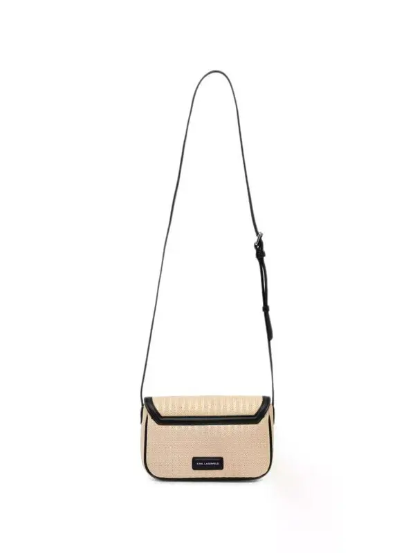 Karl Lagerfeld Signature Woven Crossbody Bag