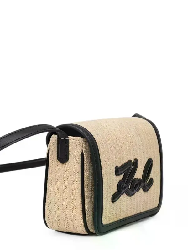 Karl Lagerfeld Signature Woven Crossbody Bag