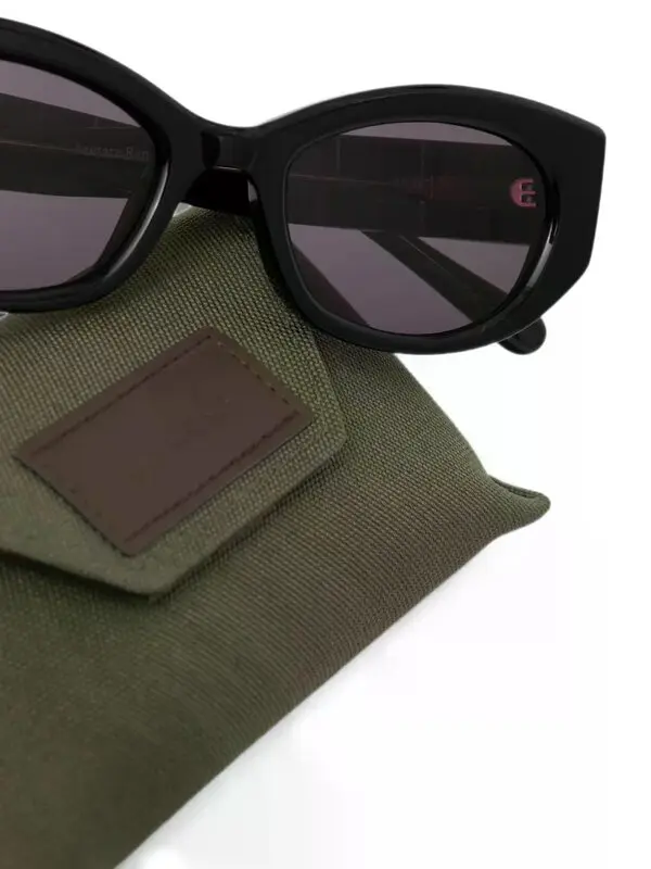 Barbour Geometric Frame Sunglasses - Black