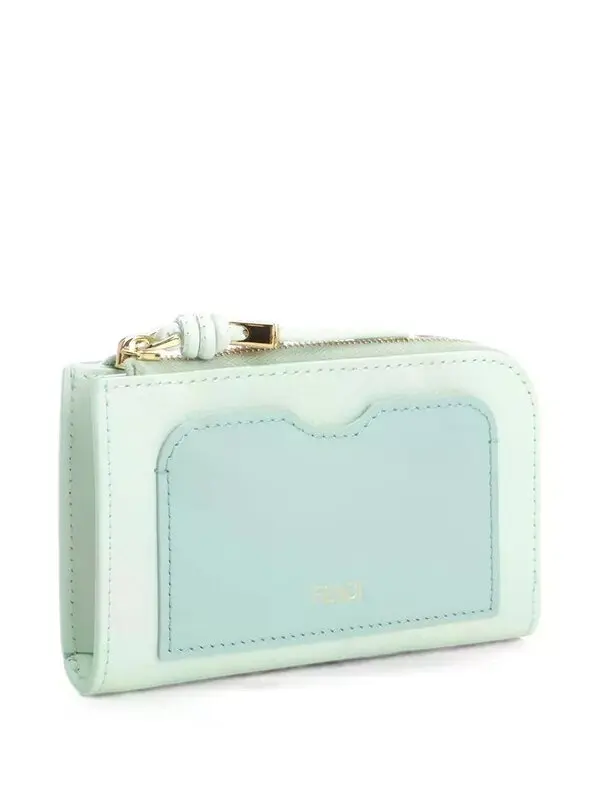 Fendi Ff Diamonds Card Holder - Green