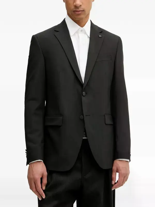 Karl Lagerfeld Logo-plaque Single-breasted Blazer