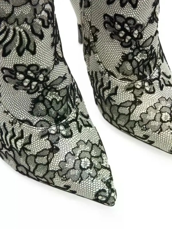 Casadei Blade Pandora Lace-effect Boots - Grey