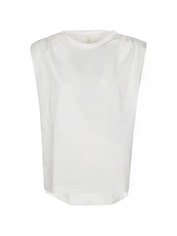 PETAR PETROV Padded Shoulder Sleeveless T-shirt