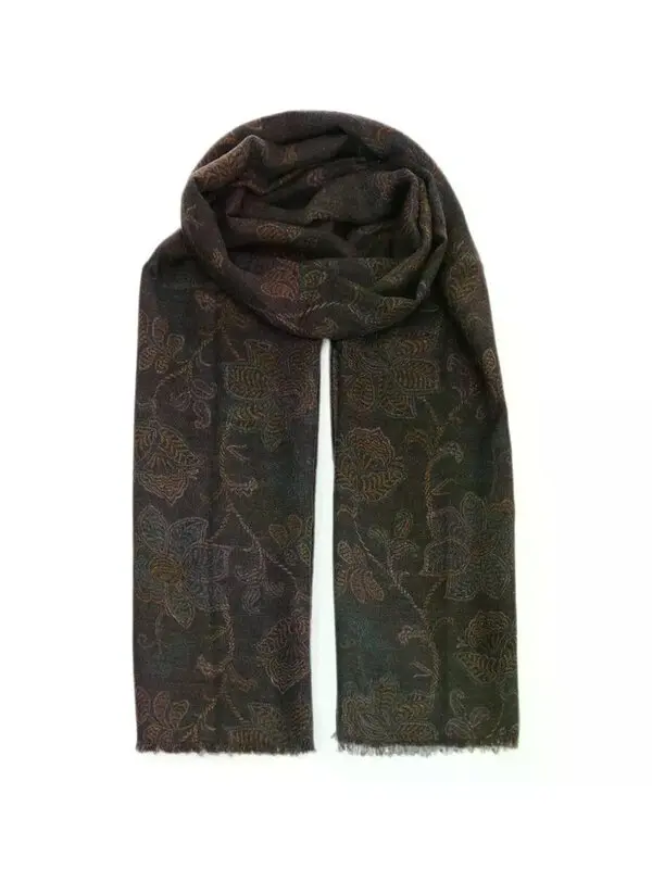 AL DUCA D’AOSTA 1902 Floral-print Scarf - Brown