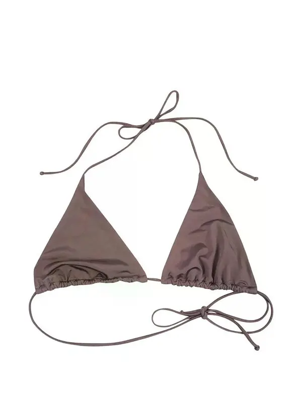 BELAMER Lea Triangle Bikini Top - Brown