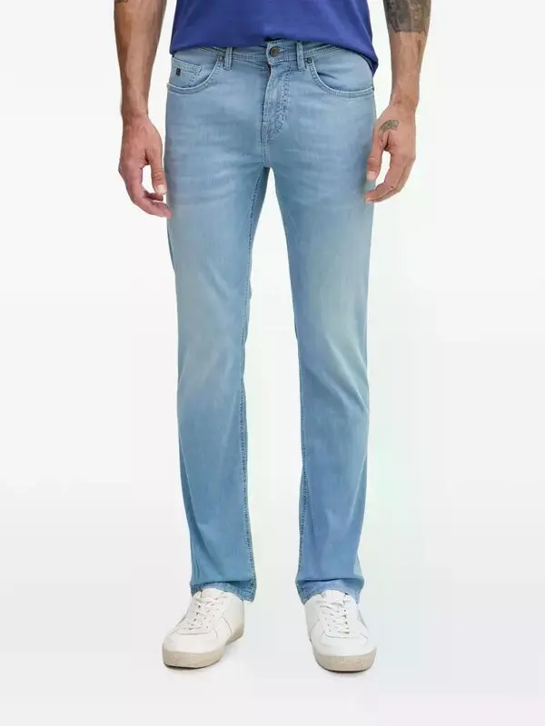 Karl Lagerfeld Logo Patch Straight-leg Jeans