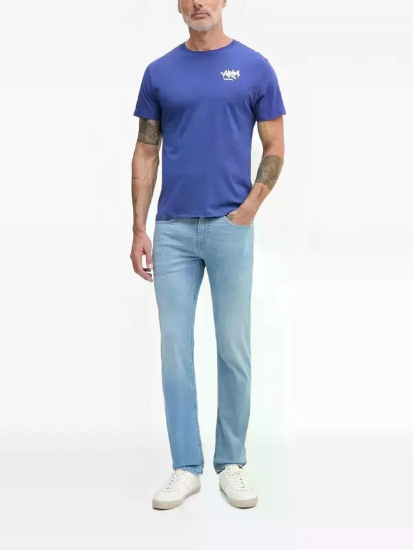 Karl Lagerfeld Logo Patch Straight-leg Jeans