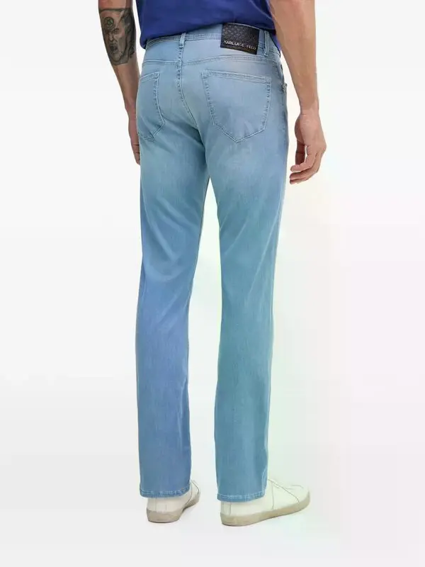 Karl Lagerfeld Logo Patch Straight-leg Jeans