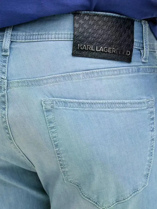 Karl Lagerfeld Logo Patch Straight-leg Jeans