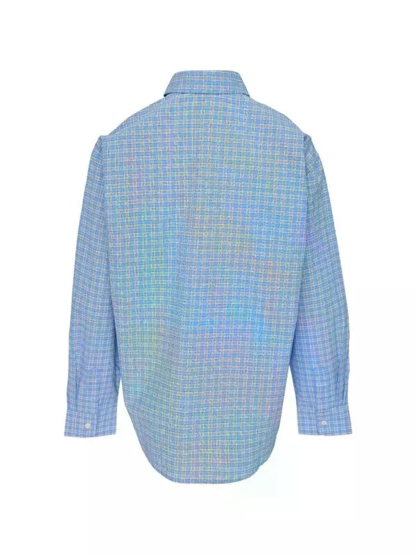 MARDI MERCREDI Check-pattern Logo-embroidered Shirt