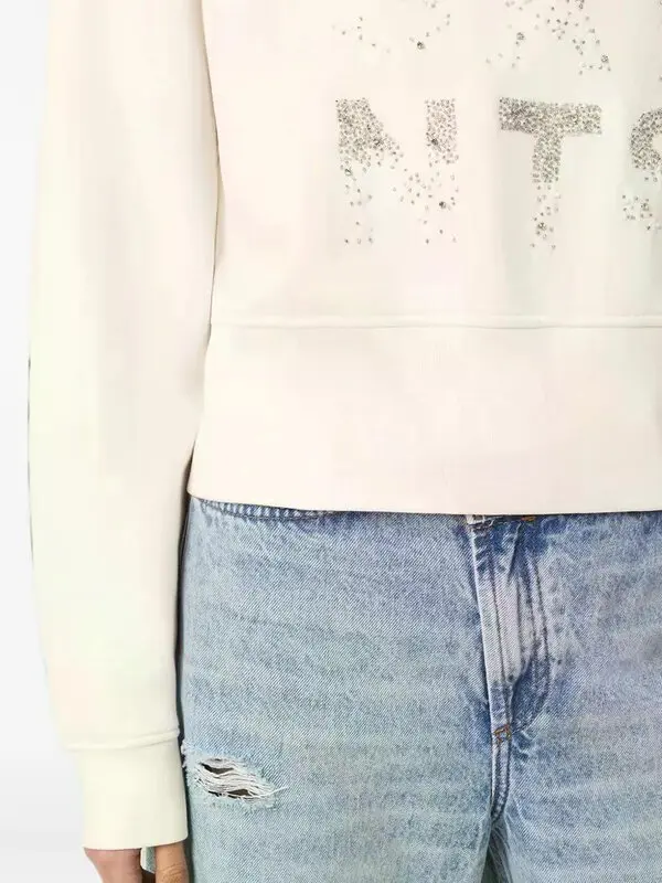 ALLSAINTS Embellished Cropped Sweatshirt