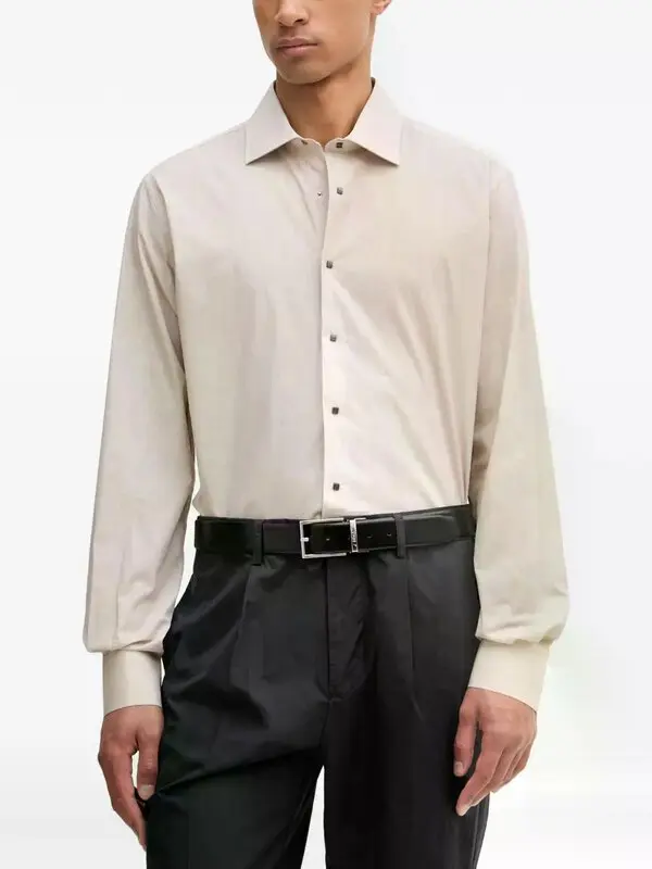 Karl Lagerfeld Logo-plaque Long-sleeve Shirt