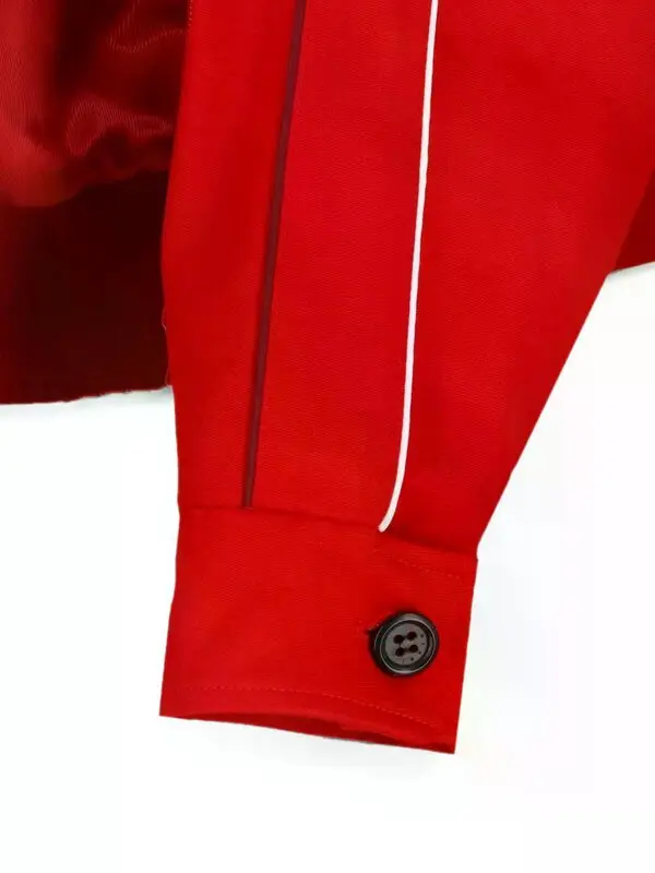 Marni Zip-up Jacket With Contrast Piping