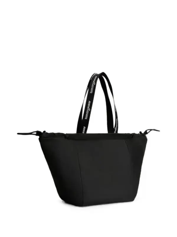 Tommy Hilfiger Logo Patch Drawstring Tote Bag - Black