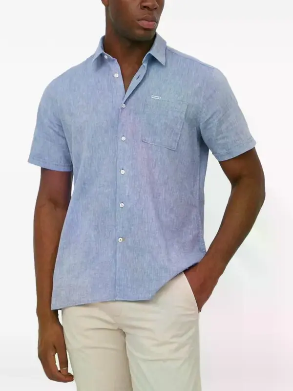 Barbour Nelson Short-sleeve Shirt - Blue