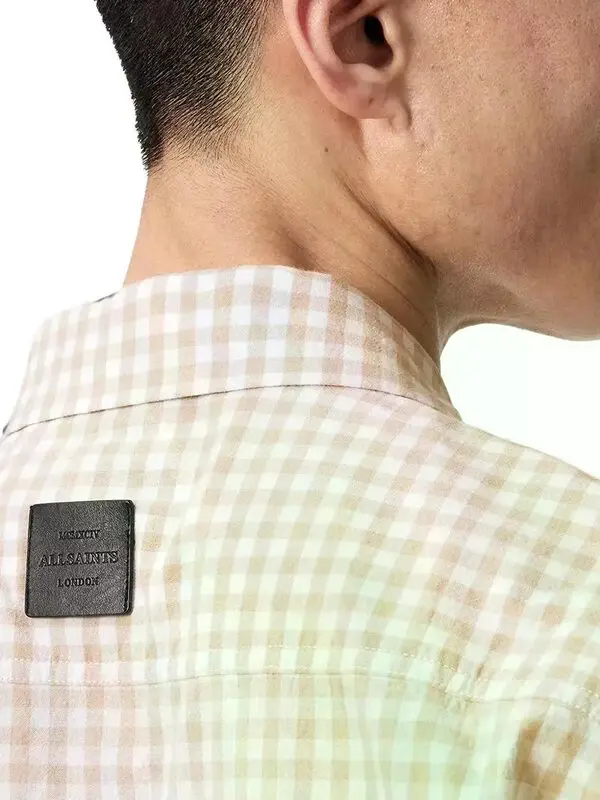 ALLSAINTS Rockland Gingham-check Short-sleeve Shirt