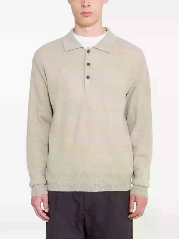 SSSTEIN Striped Long-sleeve Polo