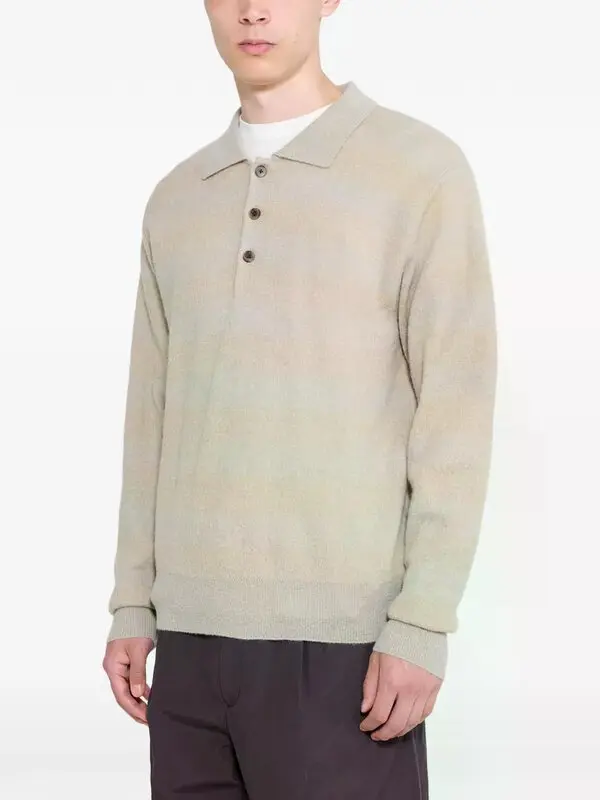 SSSTEIN Striped Long-sleeve Polo