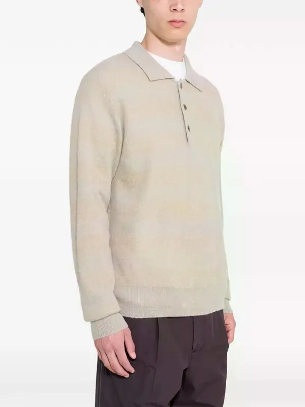 SSSTEIN Striped Long-sleeve Polo