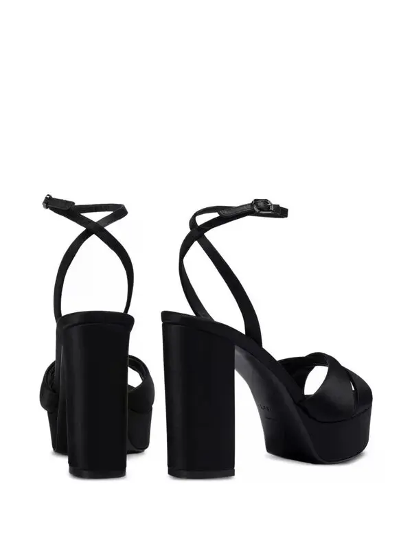 LE SILLA Odette Platform Sandals - Black