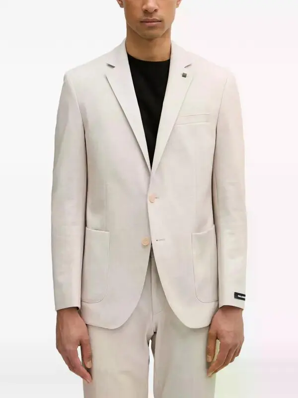 Karl Lagerfeld Notched-lapel Single-breasted Suit - Neutrals