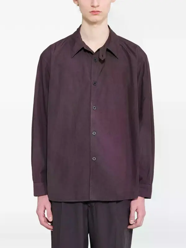 Auralee Garment-dyed Cotton Shirt