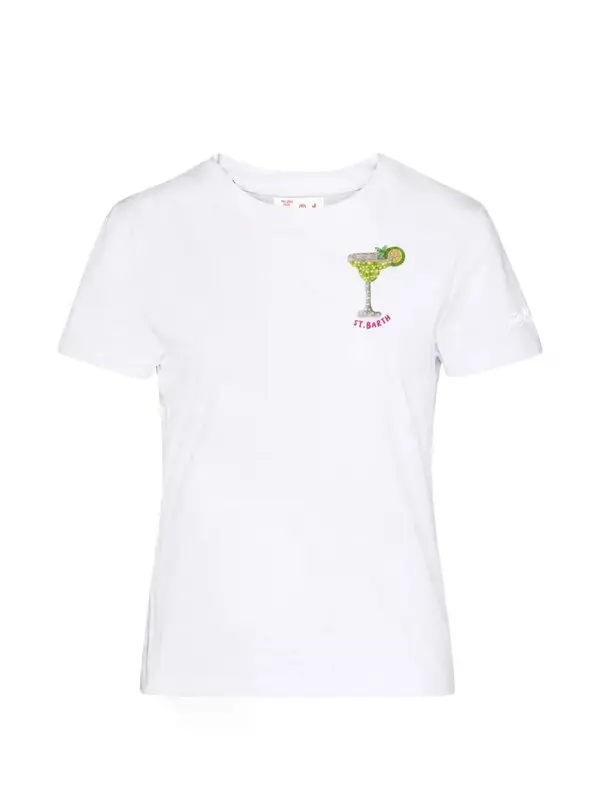 MC2 SAINT BARTH Emilie T-shirt With Bead Embellishment