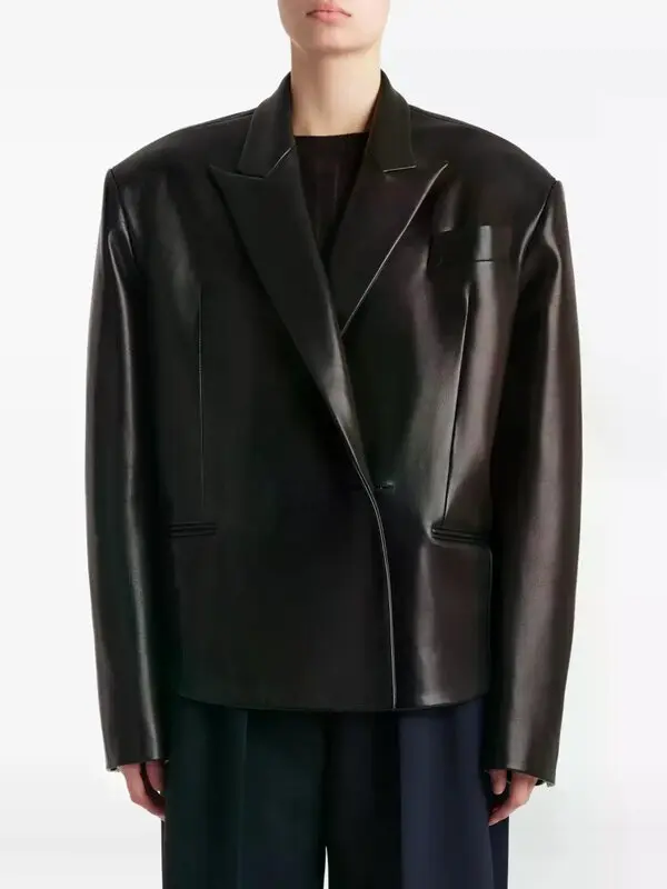 Khaite Lapel Fur Jacket
