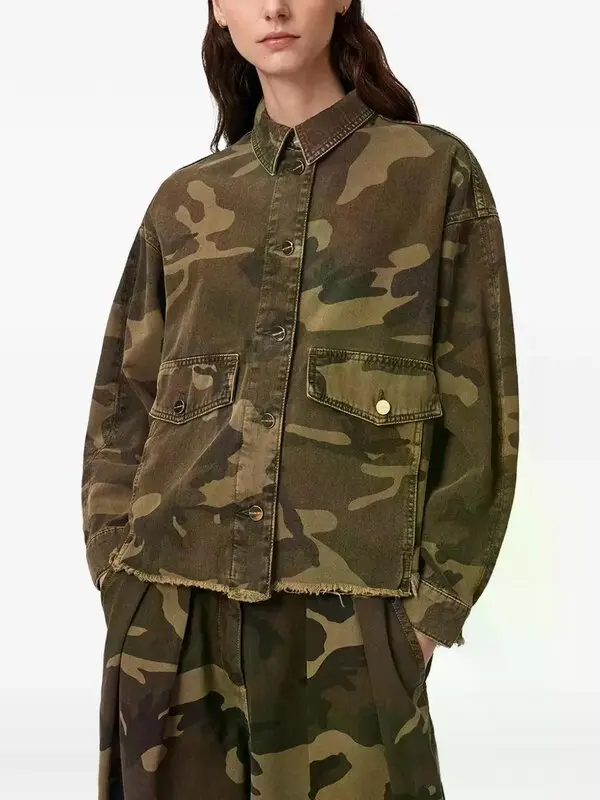 ALLSAINTS Hettie Camouflage Print Jacket