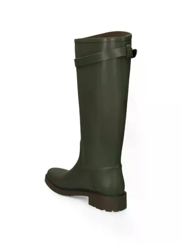 Ralph Lauren Buckled Logo Plaque Boots