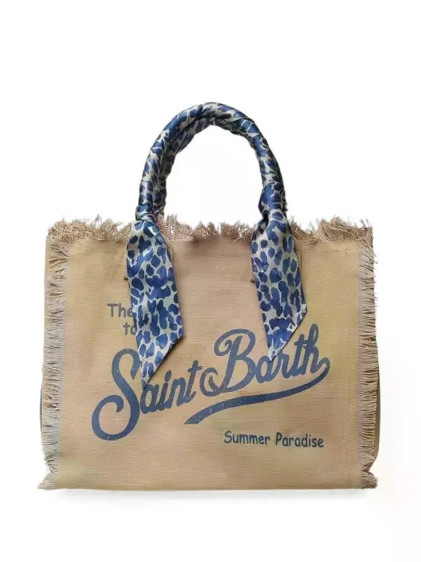 MC2 SAINT BARTH Logo Print Tote Bag