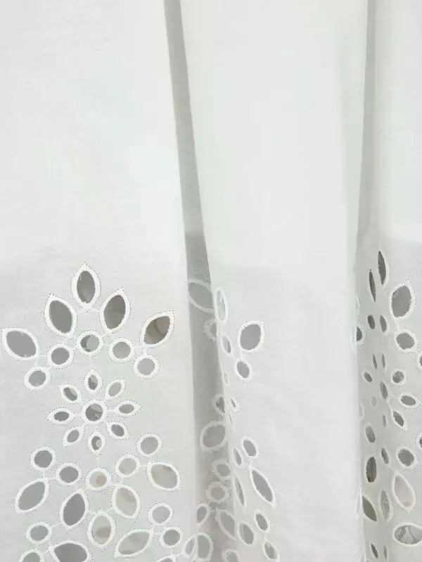 Moschino Broderie Anglaise Flared Midi Skirt