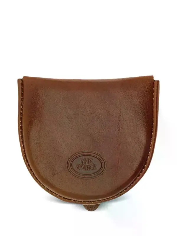 THE BRIDGE Logo-debossed Leather Coin Purse - Brown