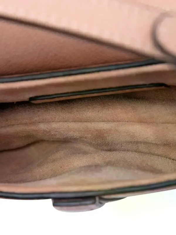 Dior Micro Goatskin Saddle Bag Satchel - Brown